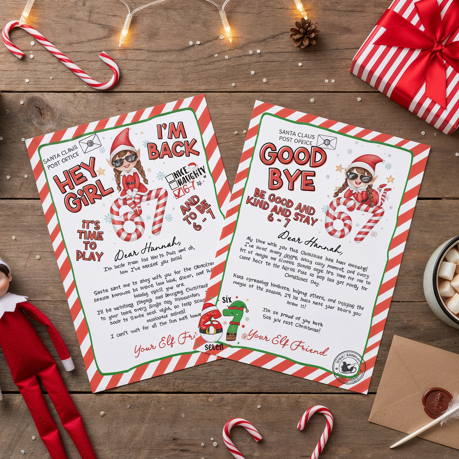 Magical Elf Letters – Arrival & Goodbye Printable | Jolly Invites